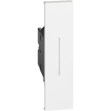 Выключатель одноклавишный 10А винтовые клеммы 1 модуль. Цвет Белый ...